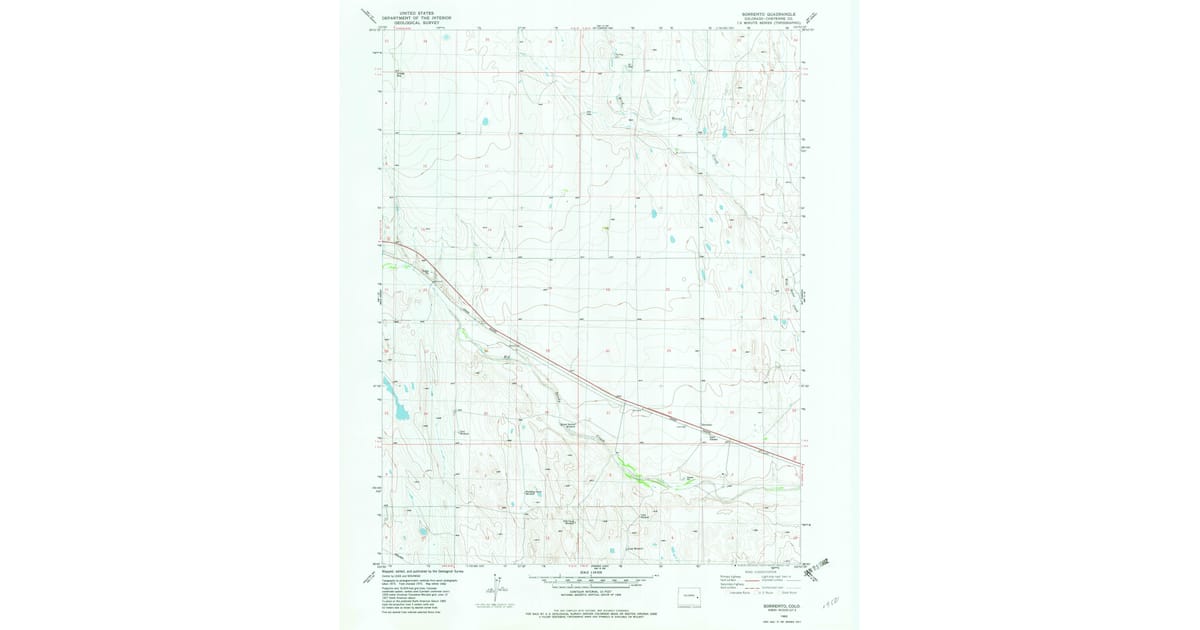 1982 Map of Sorrento, Cheyenne County, CO — High-Res | Pastmaps