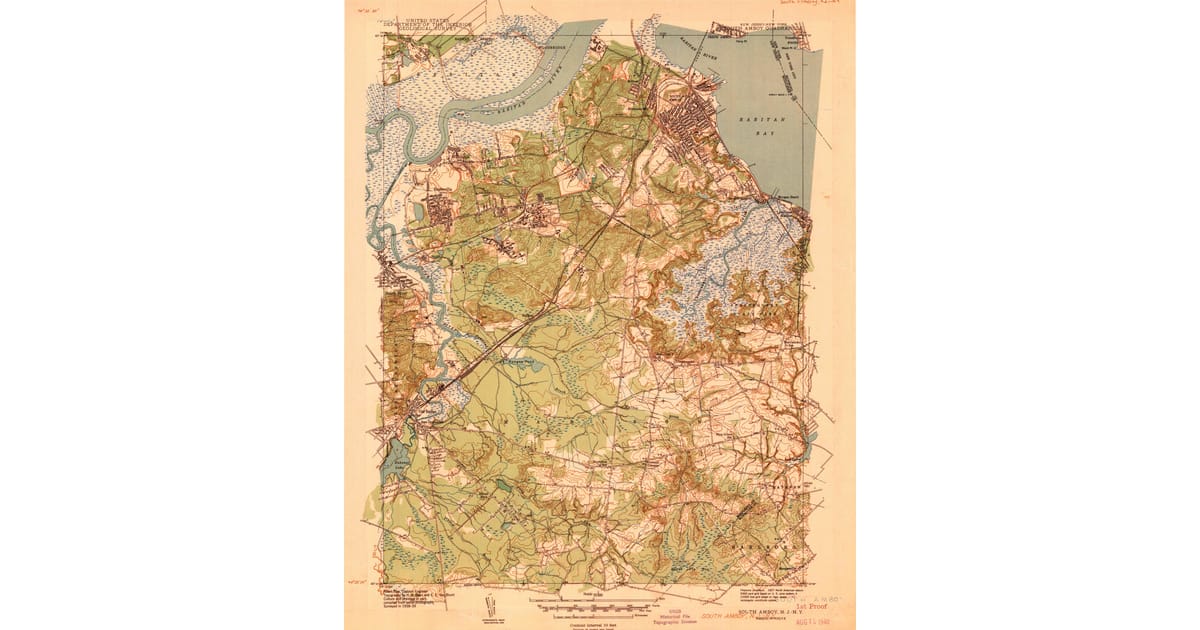 1940s Maps of Perth Amboy, NJ | Pastmaps