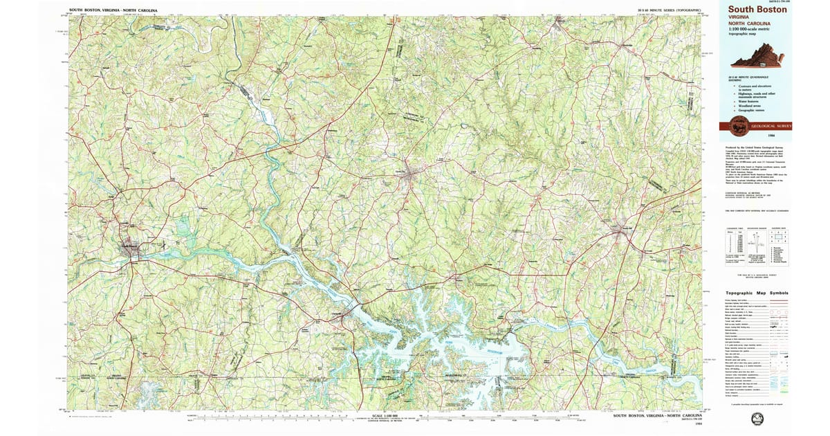 1980s Maps of Nathalie, VA | Pastmaps