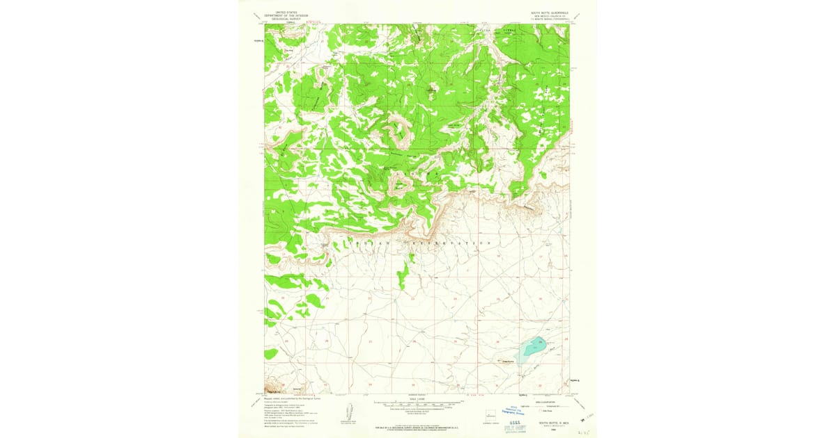1960s Maps of Cibola County, NM | Pastmaps