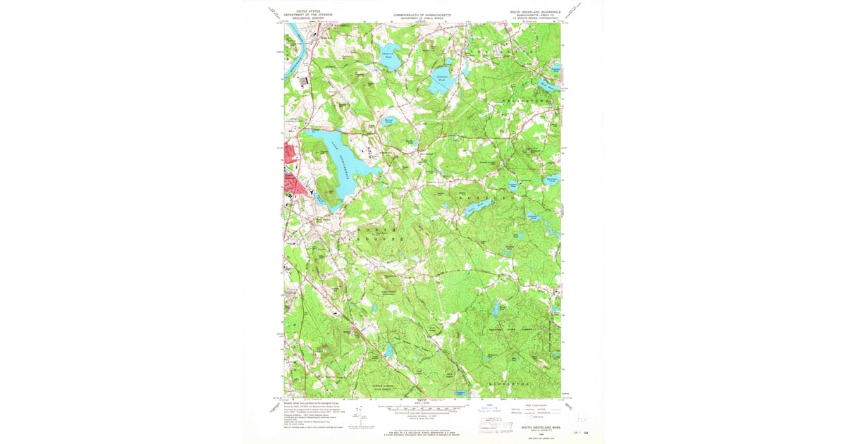 1966 Map of South Groveland, Essex County, MA — High-Res | Pastmaps