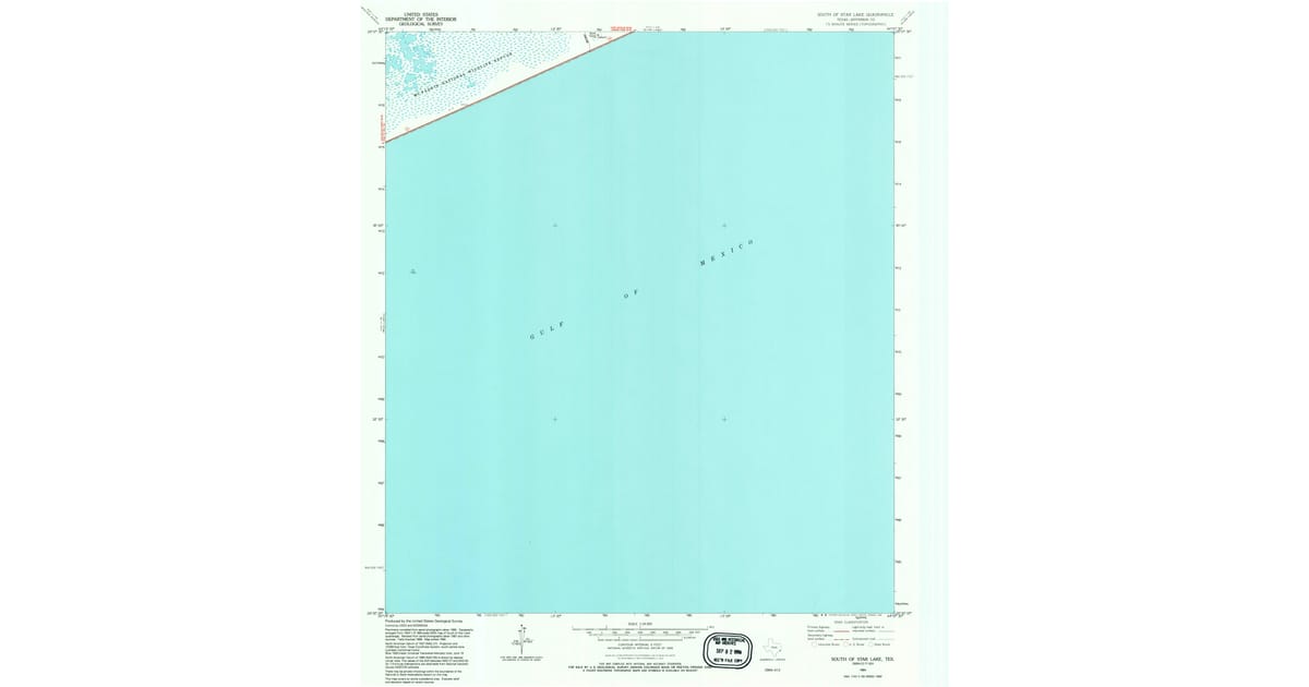 1994 Map of South of Star Lake, Jefferson County, TX — High-Res | Pastmaps