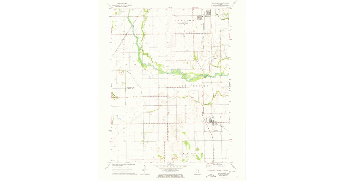 1971 Map of South Pekin, IL — High-Res | Pastmaps