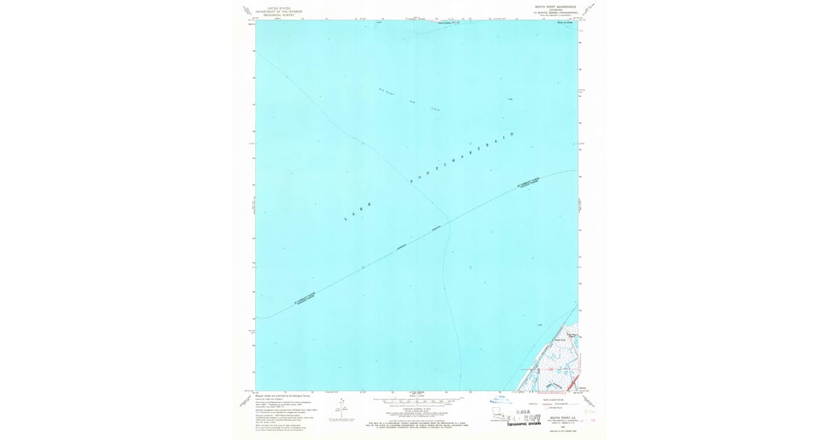 1967 Map of South Point, Orleans Parish, LA — High-Res | Pastmaps
