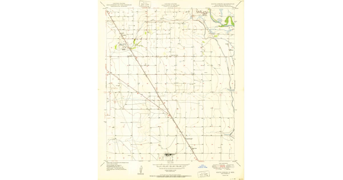 1950s Maps of Roswell, NM | Pastmaps