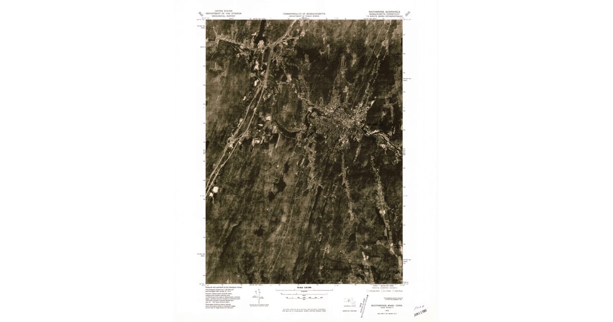 1970s Maps of Northeastern Connecticut Planning Region, CT | Pastmaps