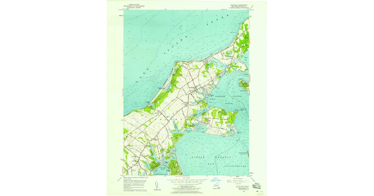 1956 Map of Southold, Suffolk County, NY — High-Res | Pastmaps