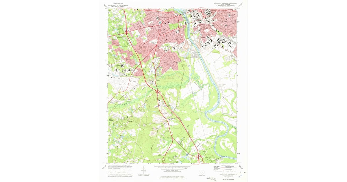1970s Maps of Triangle City, West Columbia | Pastmaps
