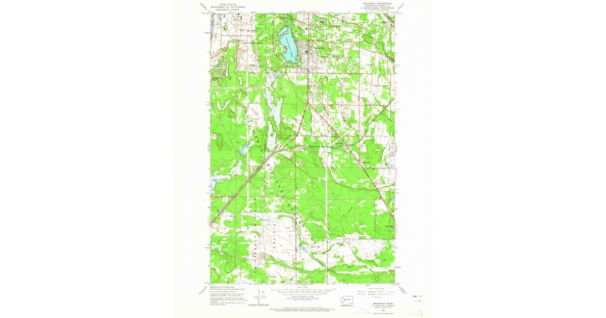 1959 Map of Spanaway, WA — High-Res | Pastmaps