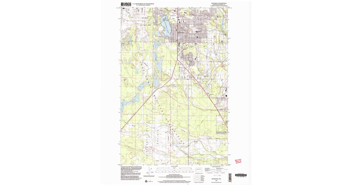 1997 Map of Spanaway, WA — High-Res | Pastmaps