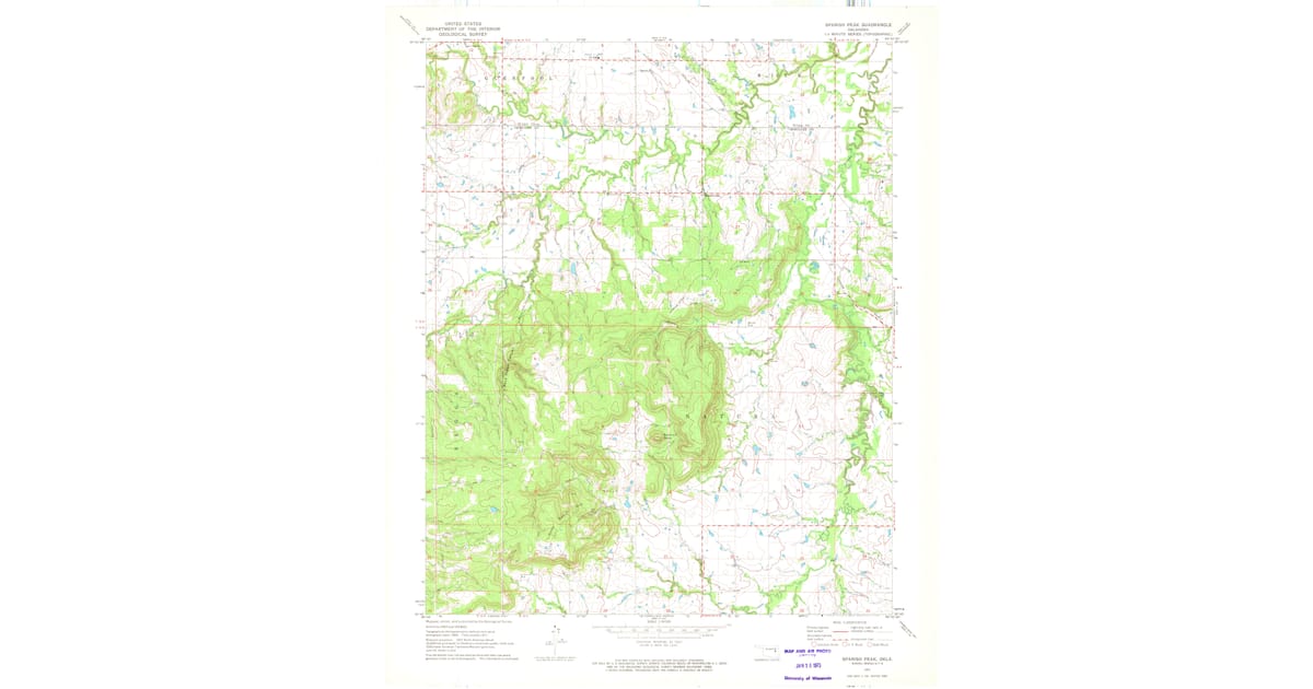 1970s Maps of Liberty, OK | Pastmaps