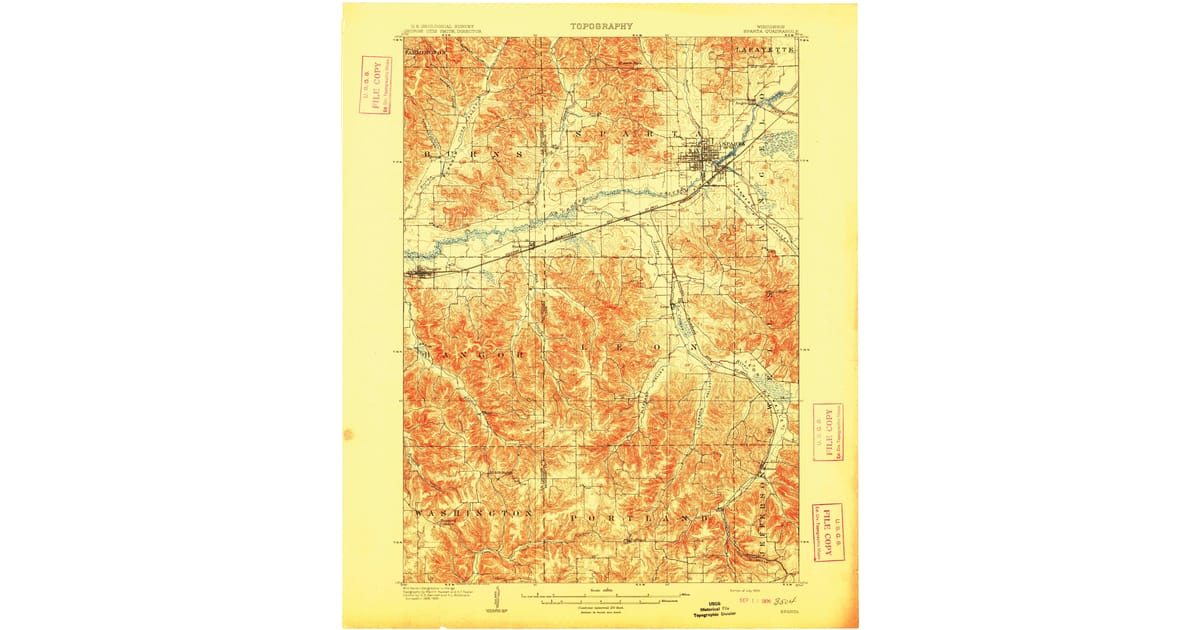 Old Maps of Cashton, WI for Hiking & Exploration | Pastmaps