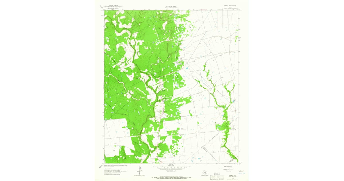 1960s Maps of Speaks, TX | Pastmaps