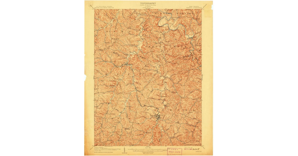 Old Maps of Burning Springs, WV | Pastmaps