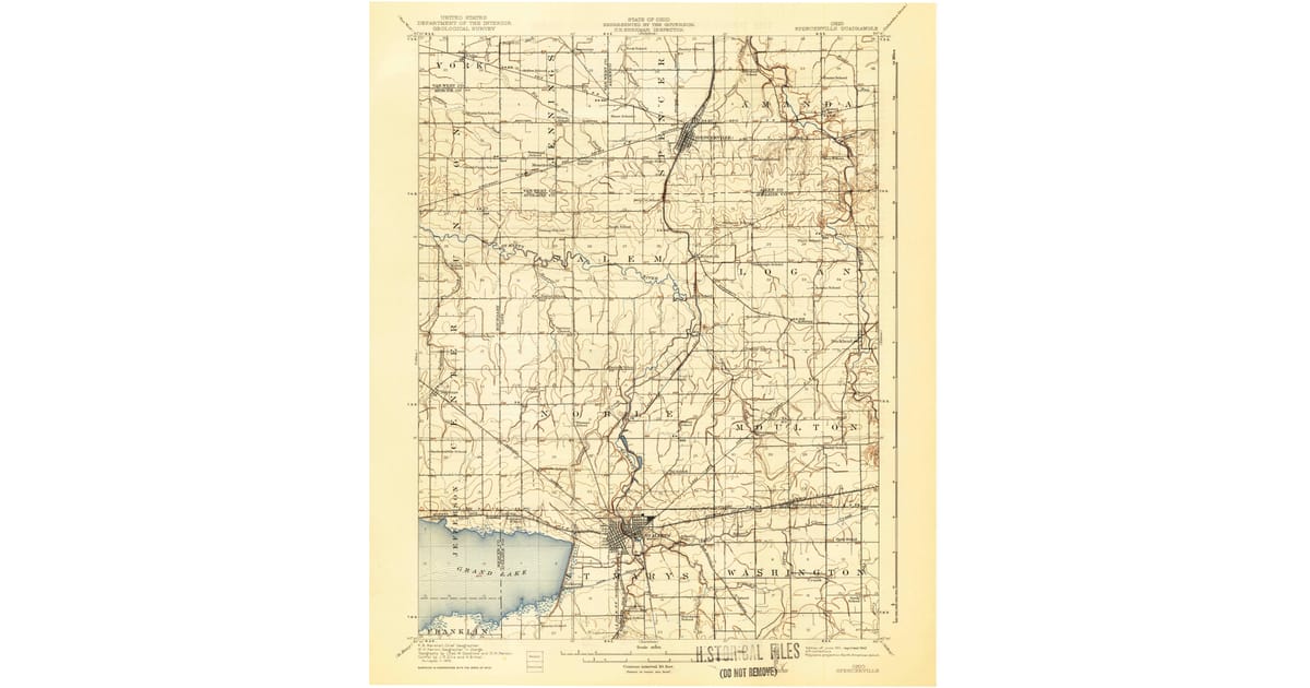 Old Historical Maps of Duckfoot Landing, OH | Pastmaps