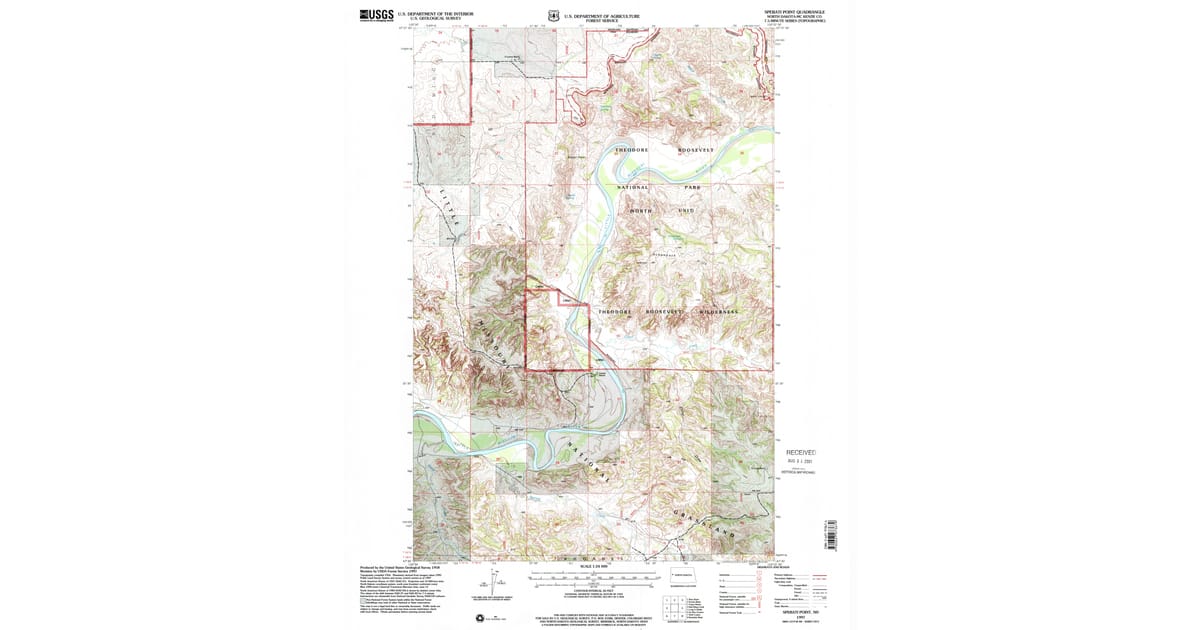 1997 Map of Sperati Point, McKenzie County, ND — High-Res | Pastmaps