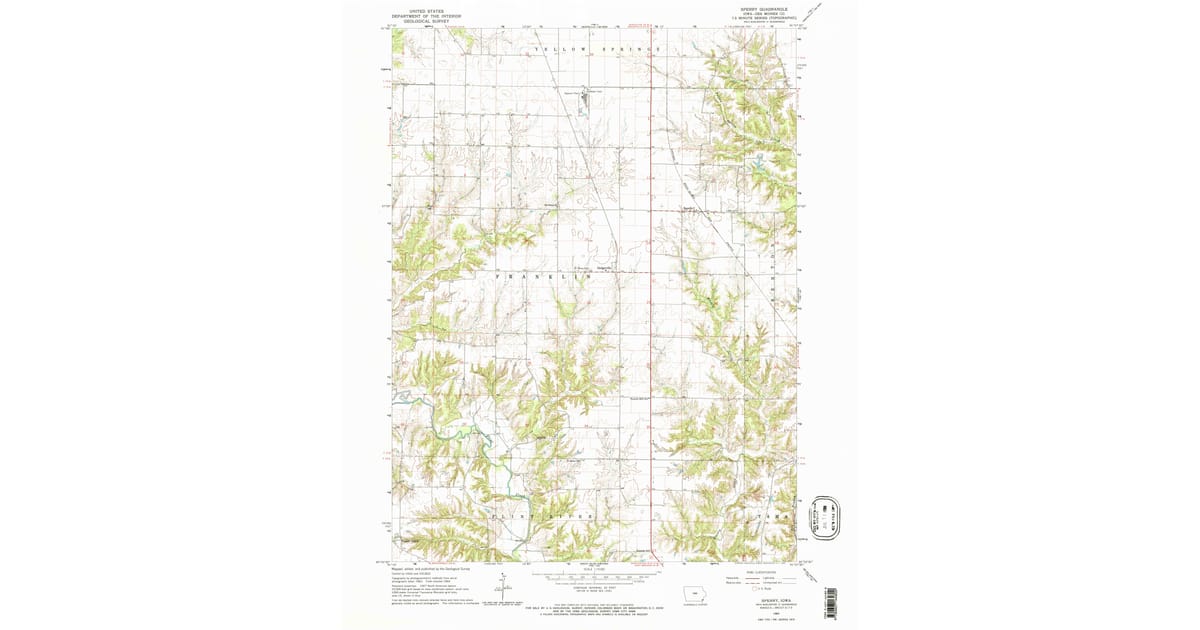 1964 Map of Sperry, IA — High-Res | Pastmaps