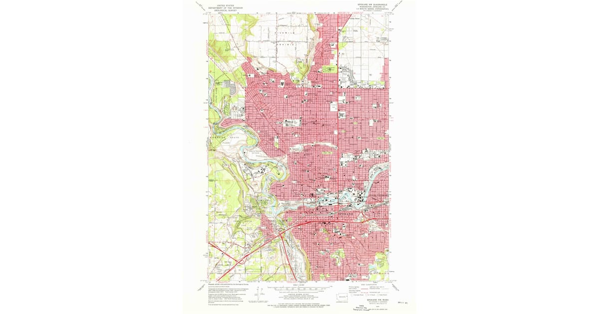 1970s Maps of East Central, Spokane | Pastmaps