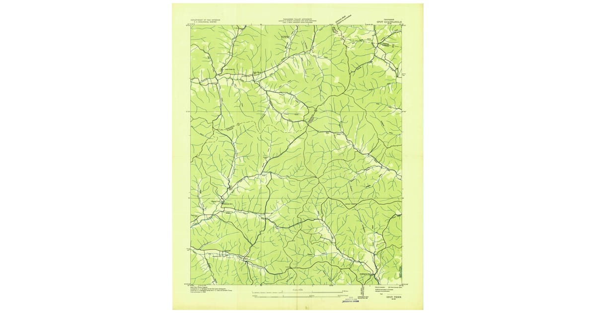 Old Historical Maps of Milltown, TN | Pastmaps