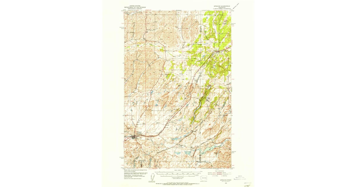 Old Maps of Sprague, WA for Genealogy | Pastmaps
