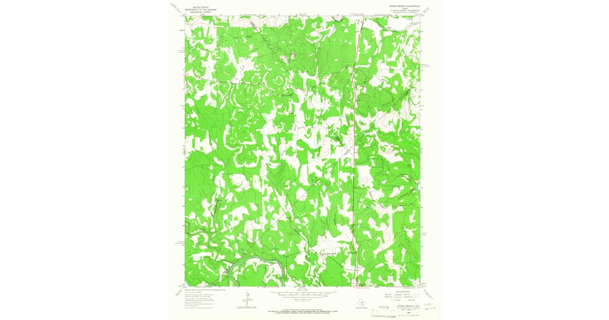 1960s Maps of Spring Branch, TX | Pastmaps