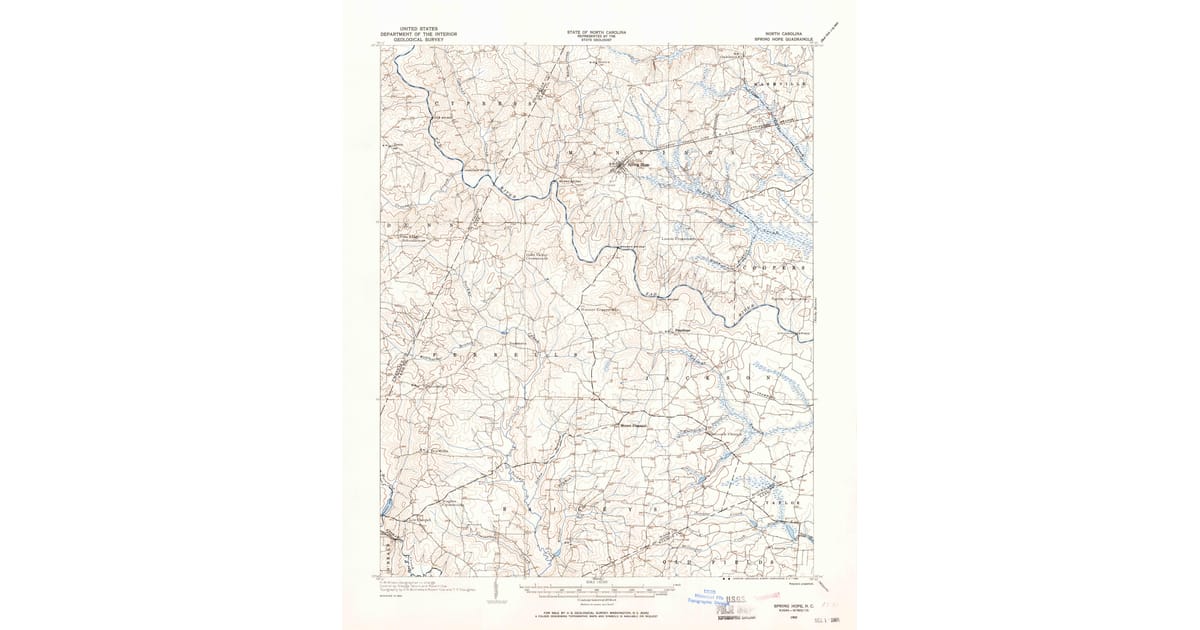 Old Maps of Spring Hope, NC | Pastmaps