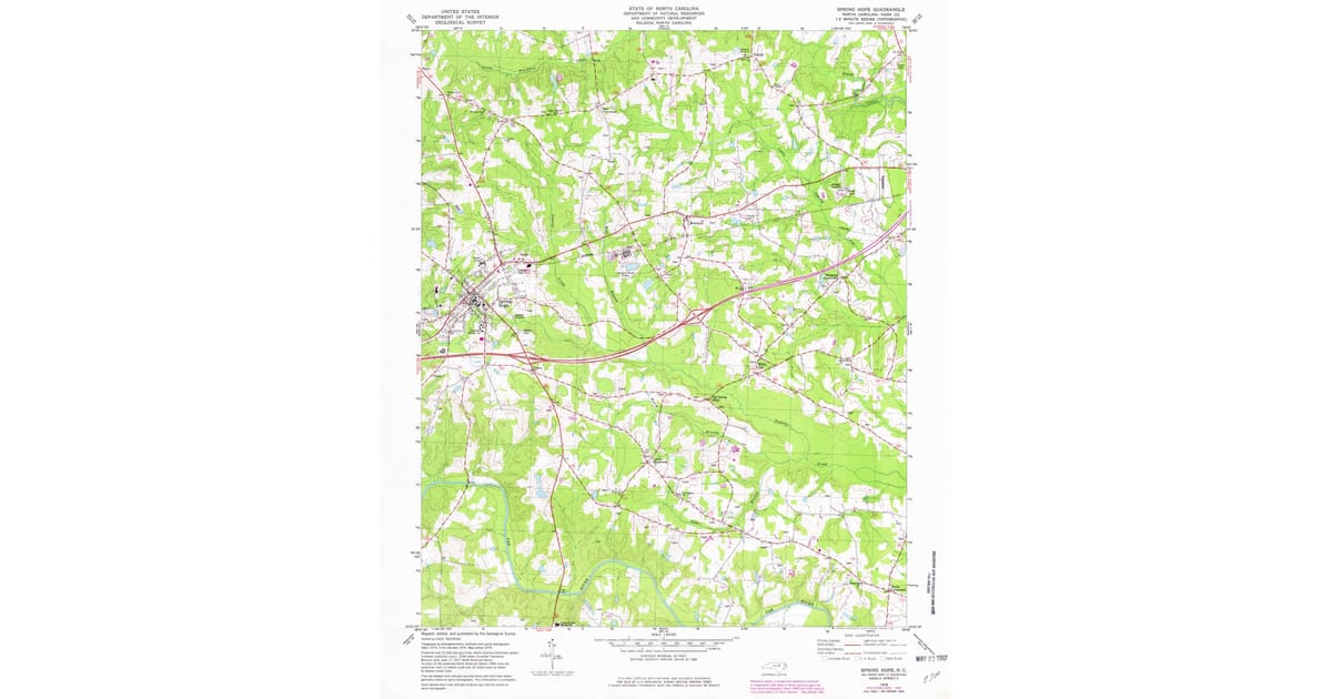 1978 Map of Spring Hope, NC — High-Res | Pastmaps