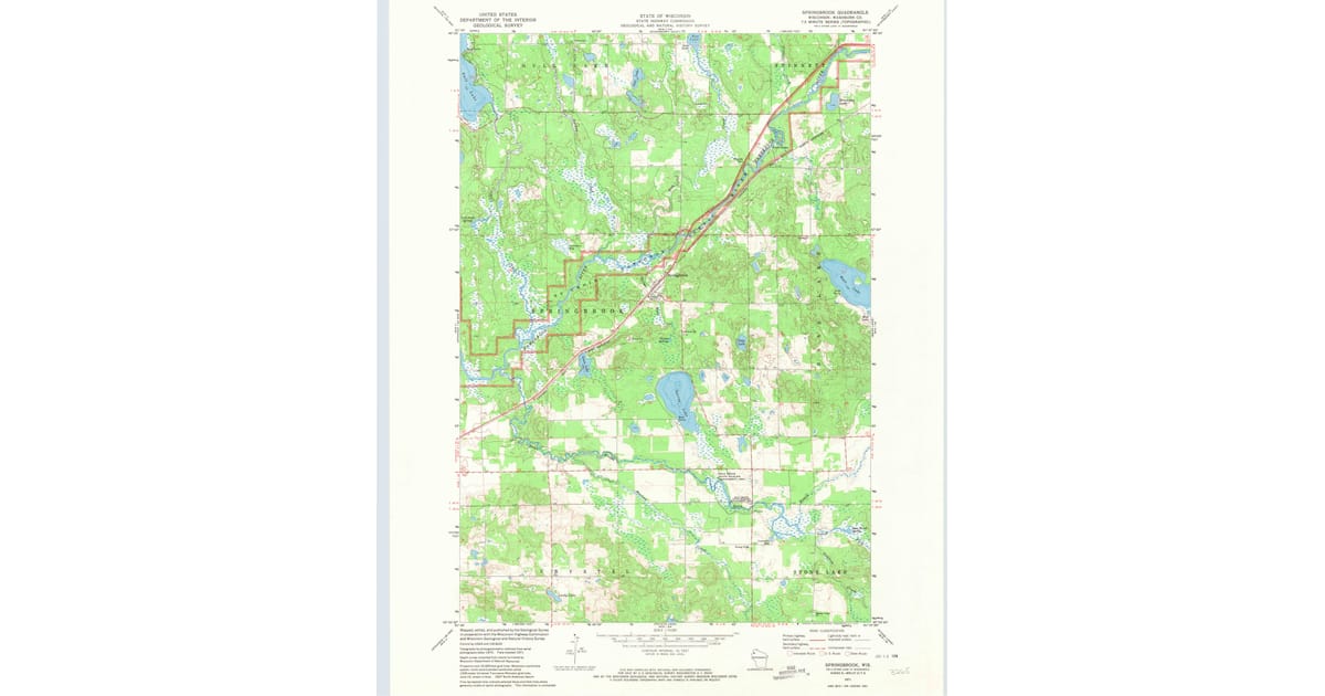 1970s Maps of Crystal, WI | Pastmaps