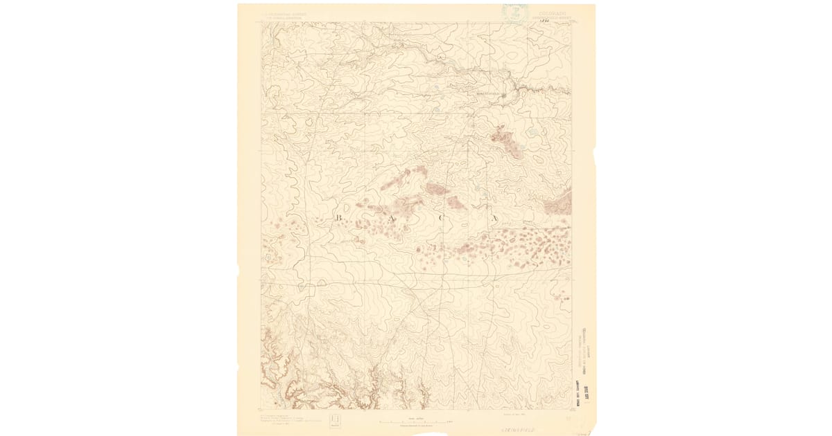 1891 Map of Springfield, CO — High-Res | Pastmaps