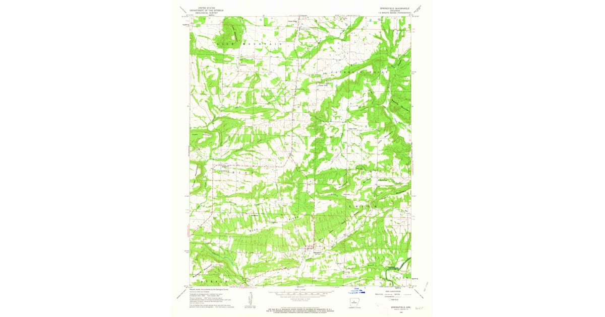 1962 Map of Springfield, AR — High-Res | Pastmaps