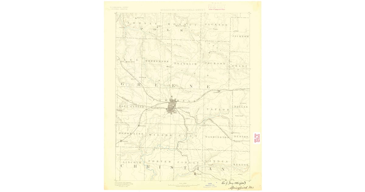 Old Maps of Missouri for Genealogy | Pastmaps