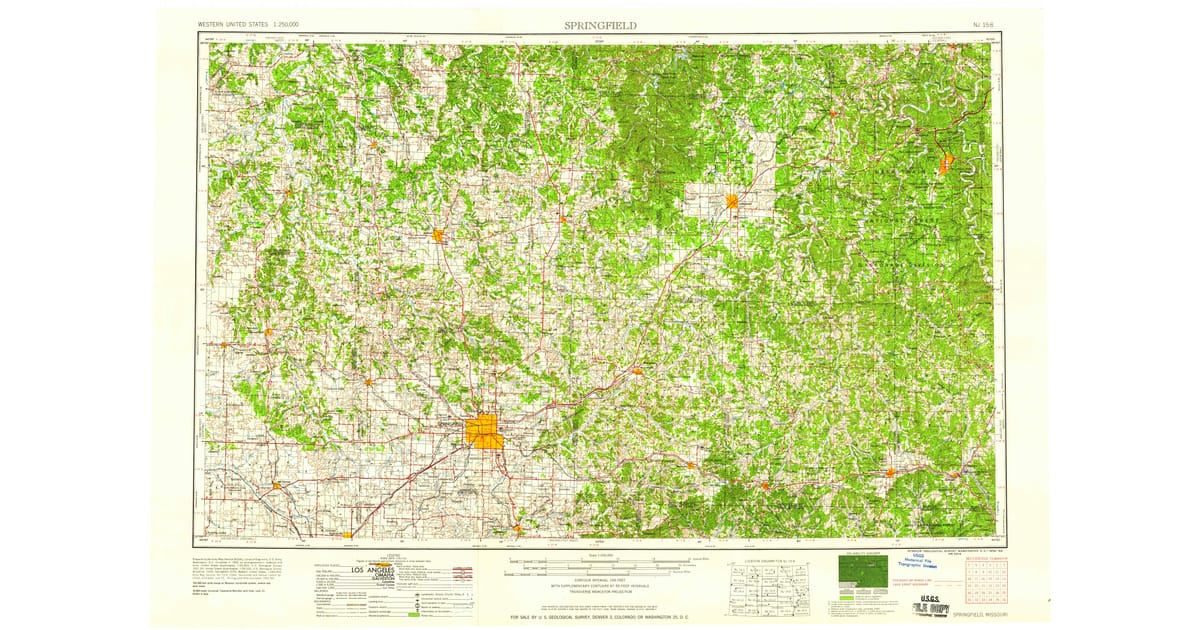 1959 Map of Springfield, MO — High-Res | Pastmaps