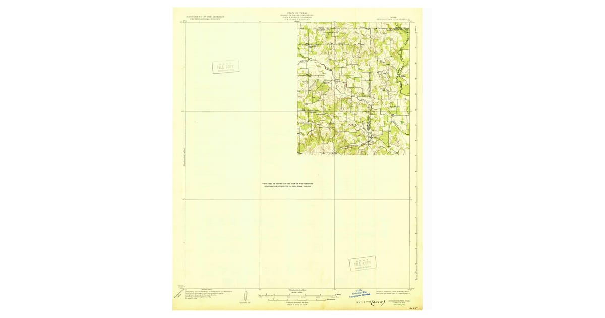 1932 Map of Springtown, TX — High-Res | Pastmaps