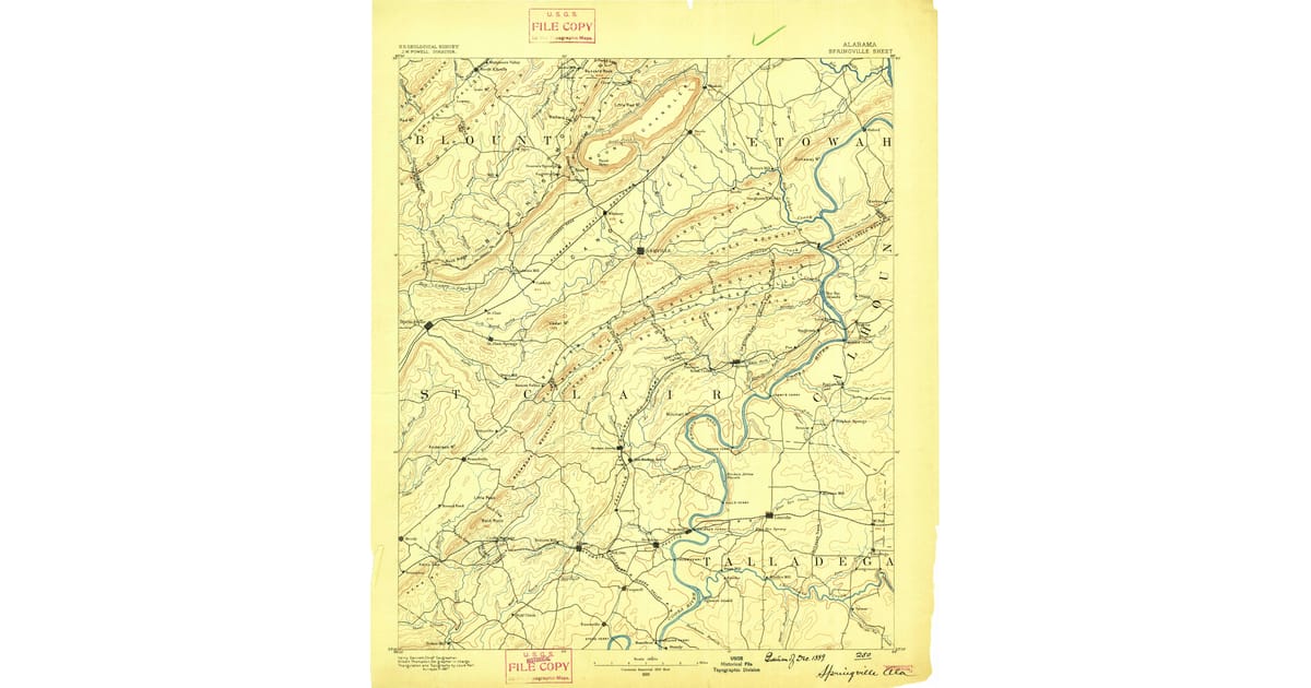 Old Maps of St. Clair County, AL | Pastmaps