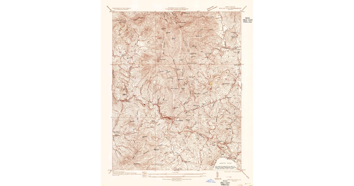 1930s Maps of McDowell County, NC | Pastmaps