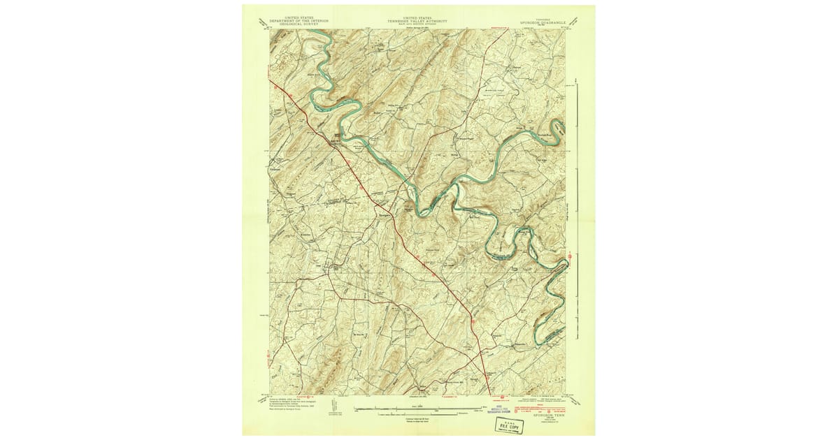 1940s Maps of Smith Shoals Subdivision, Spurgeon | Pastmaps