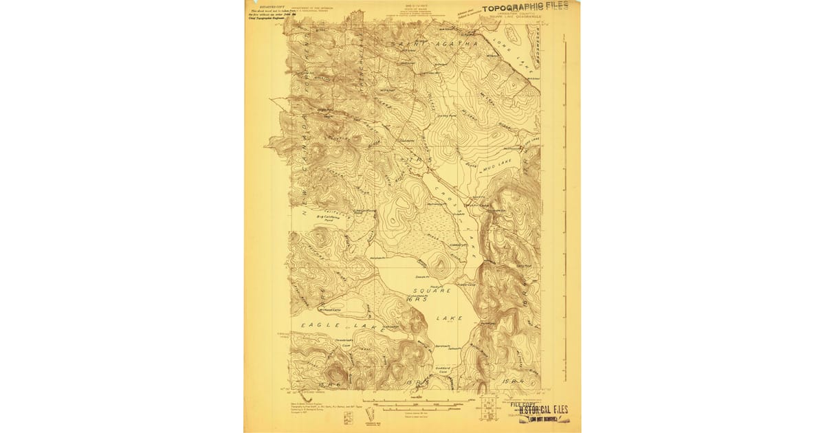 Old Maps of Square Lake, ME | Pastmaps