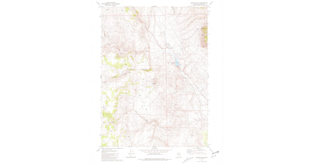 1981 Map of Squaw Valley, Washoe County, NV — High-Res | Pastmaps