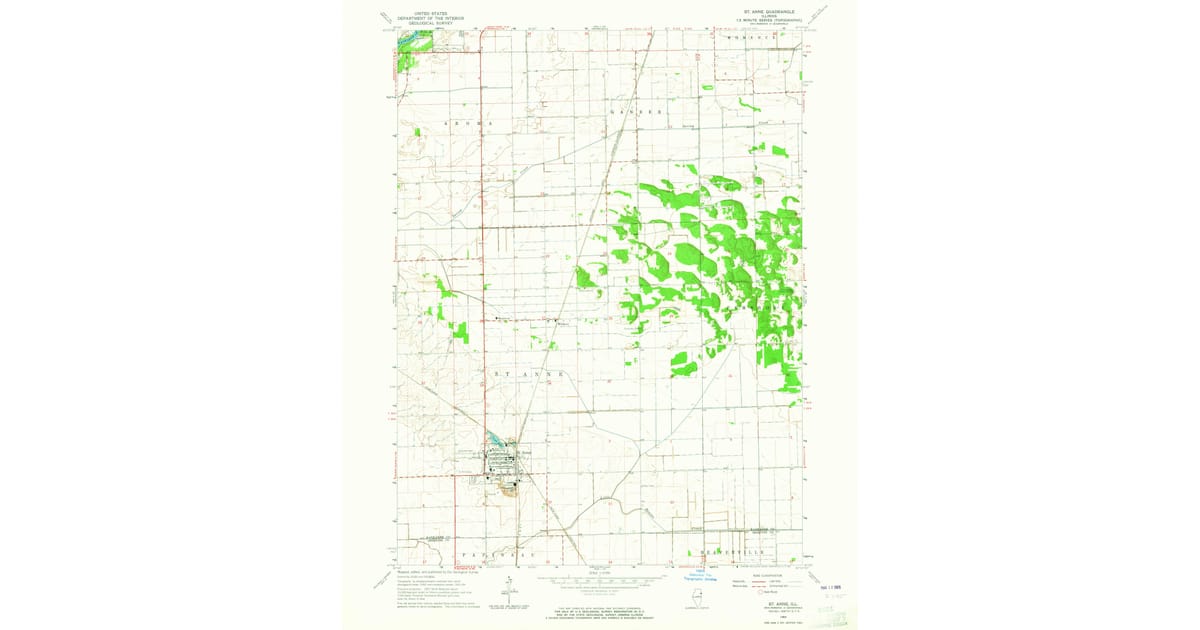 1960s Maps of Saint Anne Woods, IL | Pastmaps