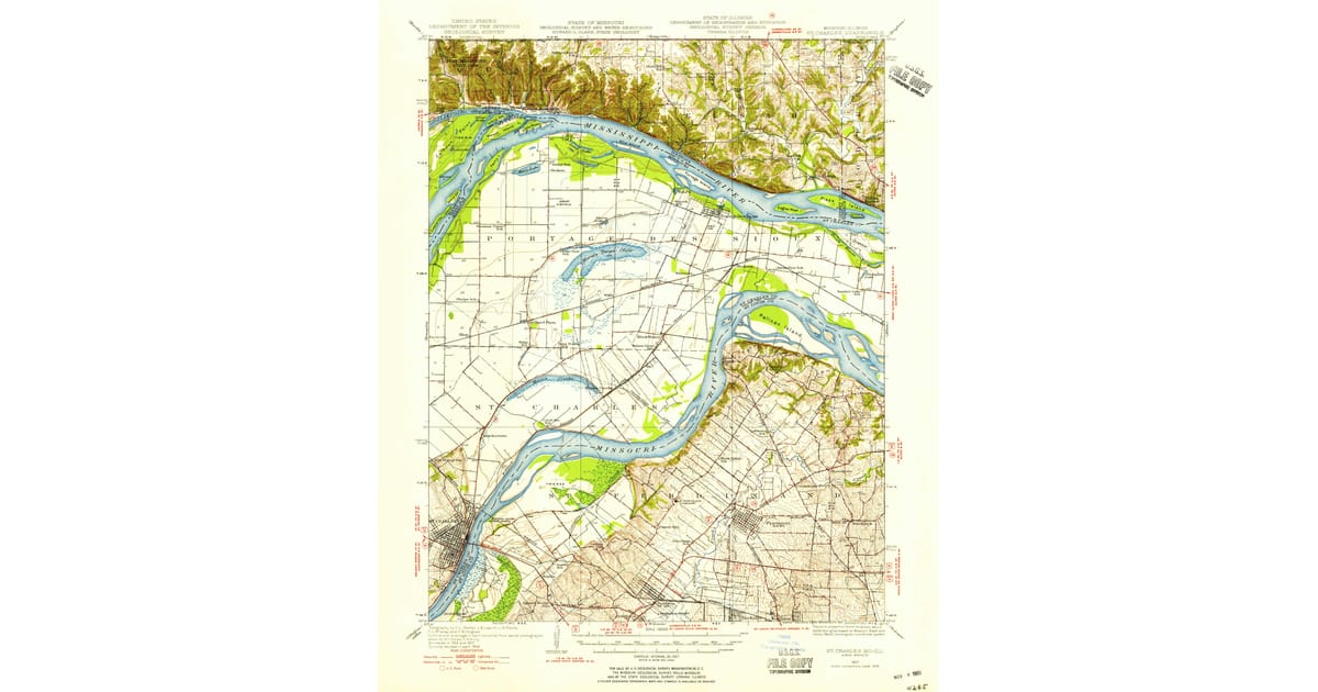Old Maps of Berkeley, MO for Hiking & Exploration | Pastmaps