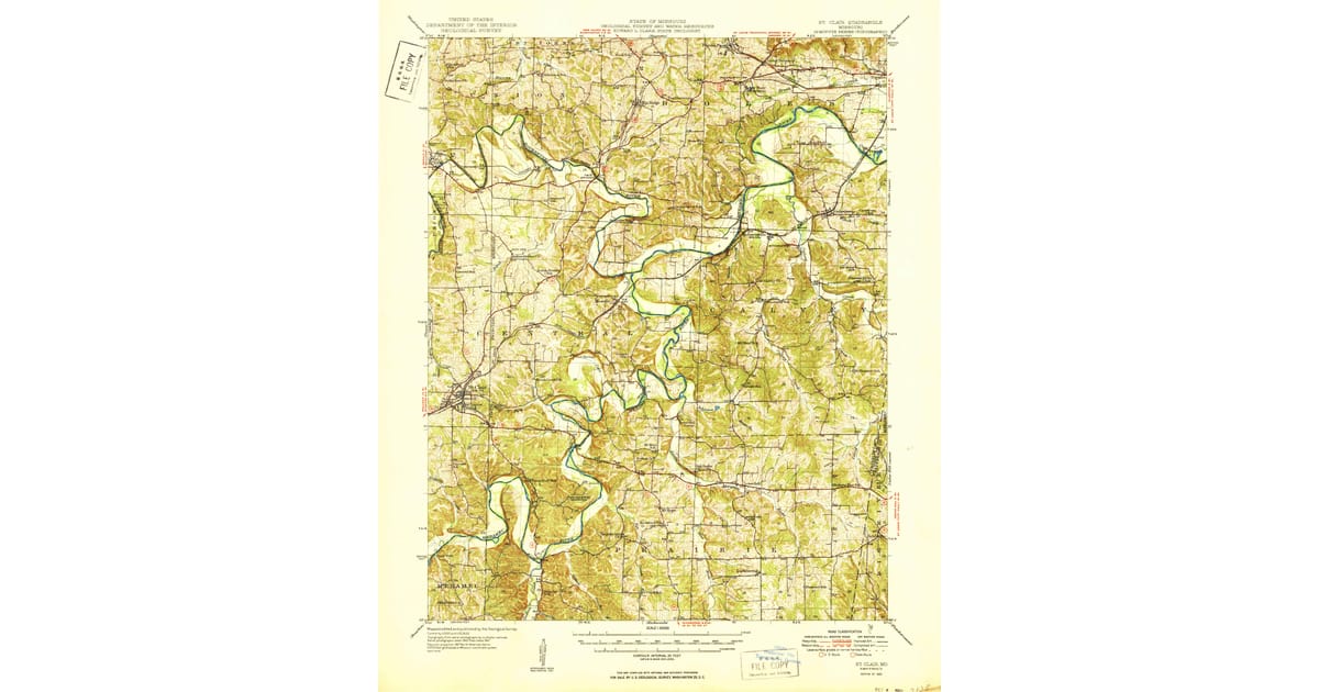 1950s Maps of Franklin County, MO | Pastmaps