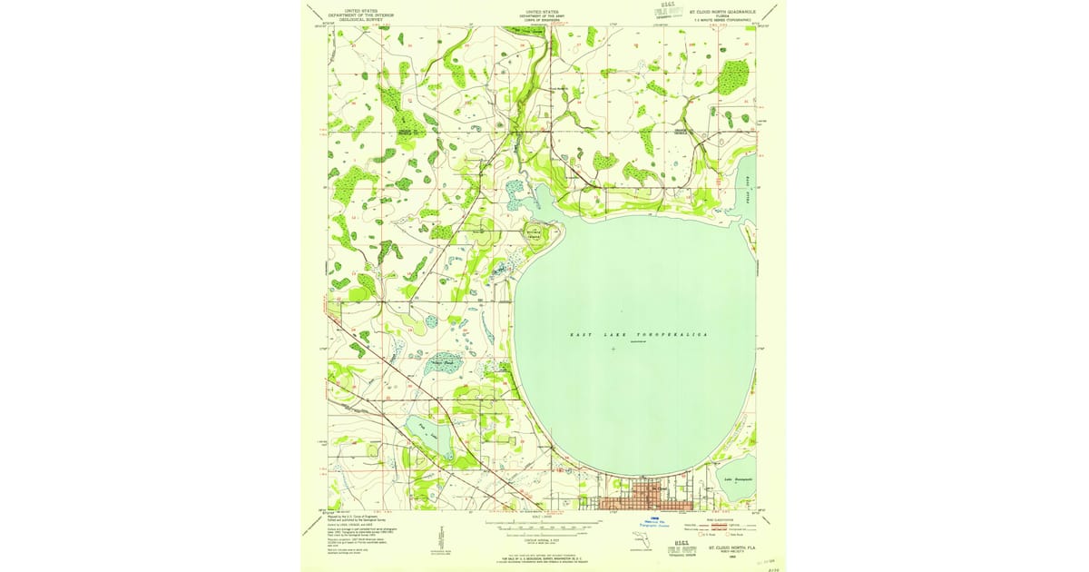 Old Maps of Kissimmee, FL | Pastmaps