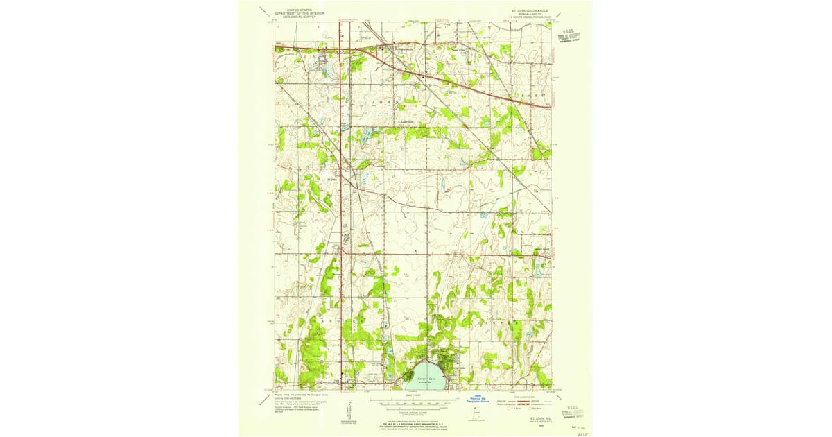 Old Maps of Cedar Lake, IN | Pastmaps