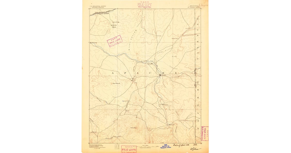Old Maps of Woodland Valley Ranch, AZ | Pastmaps