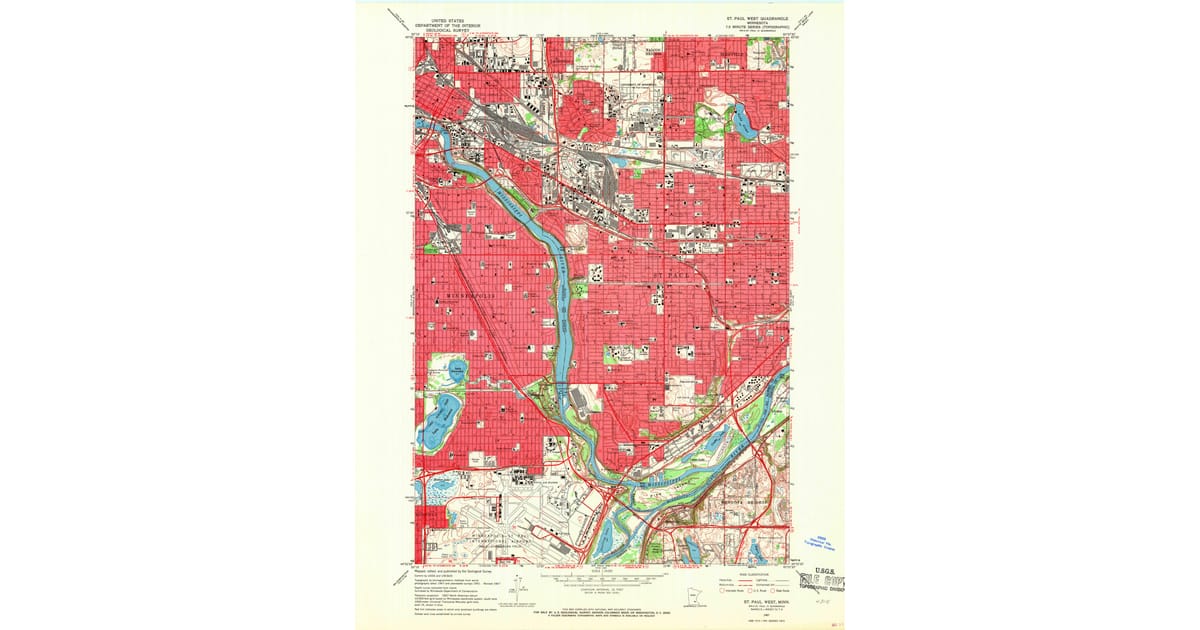 1960s Maps of Saint Paul, MN | Pastmaps
