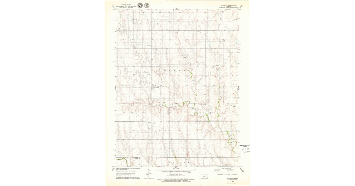 1979 Map of St Peter, Graham County, KS — High-Res | Pastmaps