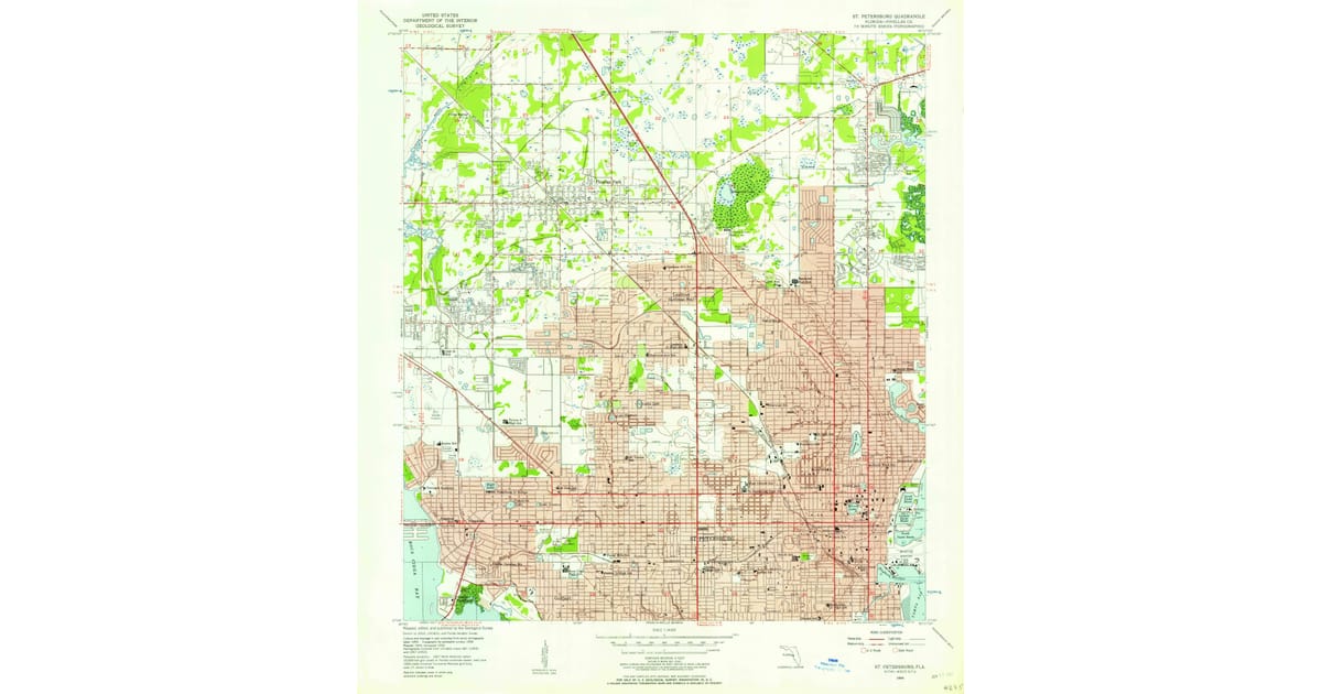 1950s Maps of South Pasadena, FL | Pastmaps