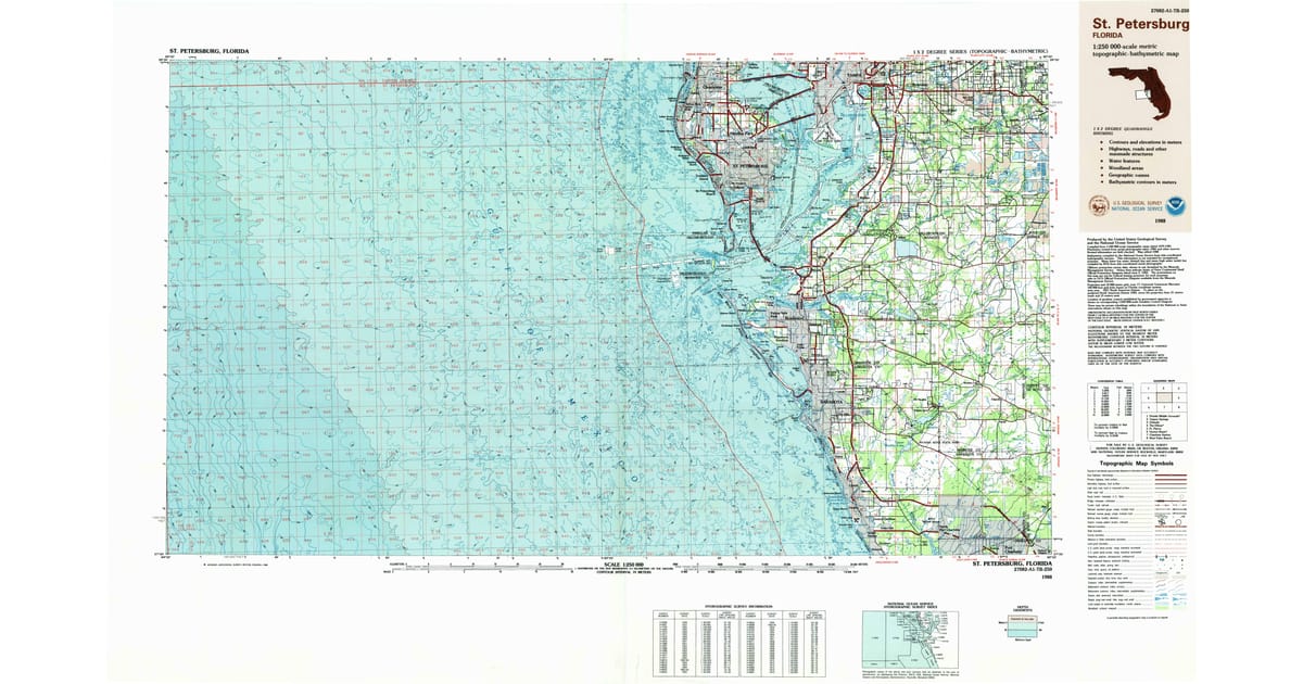 1980s Maps of Longboat Key, FL | Pastmaps