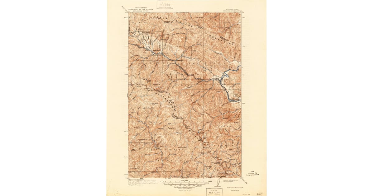 Old Maps of Saint Regis, MT | Pastmaps