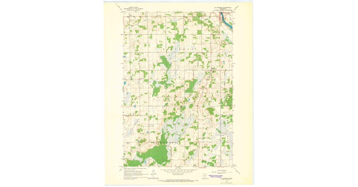 1965 Map of St Stephen, Stearns County, MN — High-Res | Pastmaps